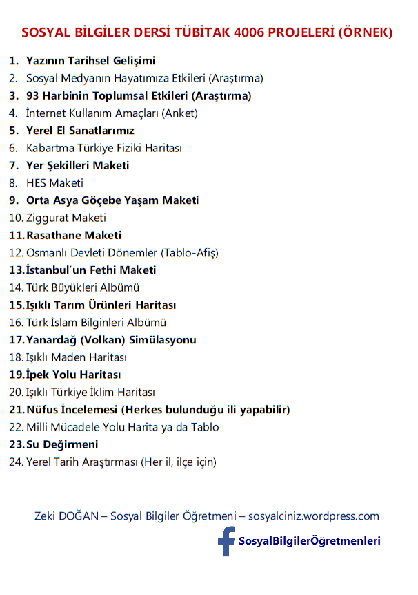 Sosyal Bilgiler 4006 Tübitak Proje Örnekleri 2022 Sosyal Bilgiler 4006 Tübitak Proje Örnekleri 2022